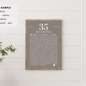 50 Reasons Why I Love You - Printable Gift for Mother's Day - Love You ...