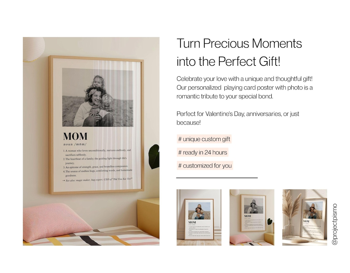 Mom Definition Photo Collage – Printable & Customizable Poster – Mother ...