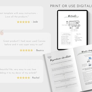 RV Rental Welcome Book Template, Camper Rental Guidebook, Booklet for ...