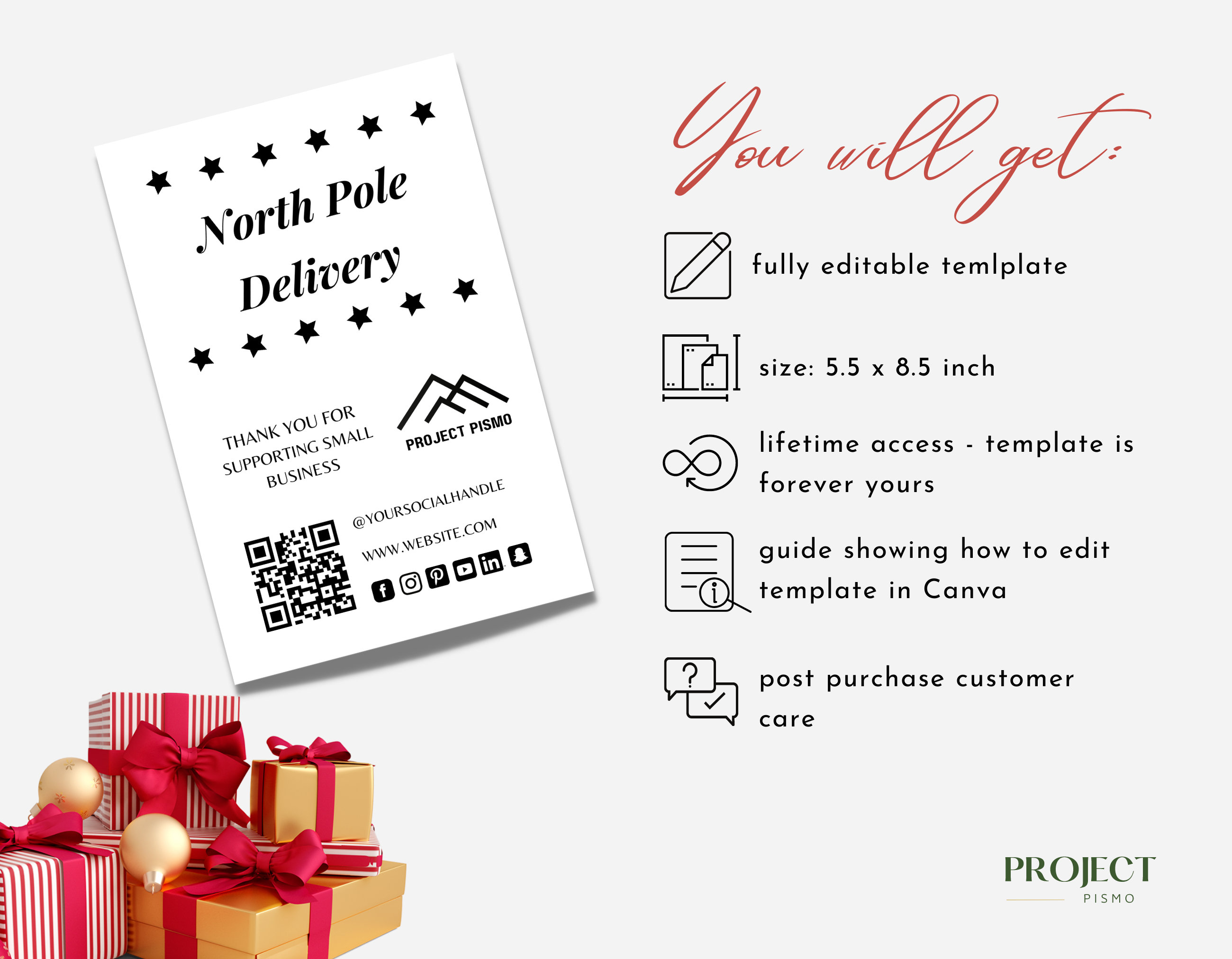 Thermal Printer Stickers Template Custom Packaging Labels - Etsy