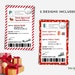 EDITABLE Santa Delivery Label, Christmas Box Label Template, Elf Mail ...