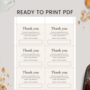 Girl Scouts Thank You Note With Photo, Canva Editable Template, Girl ...