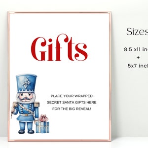 Pssst... Gift Drop Here Signs, Printable Signs for Secret Santa,leave ...