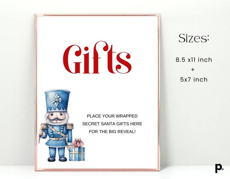 Pssst... Gift Drop Here Signs, Printable Signs for Secret Santa,leave ...