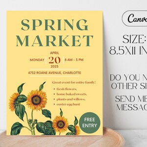 Spring Fling Market Flyer, Arts and Crafts Show, Flower and Plant Bake ...