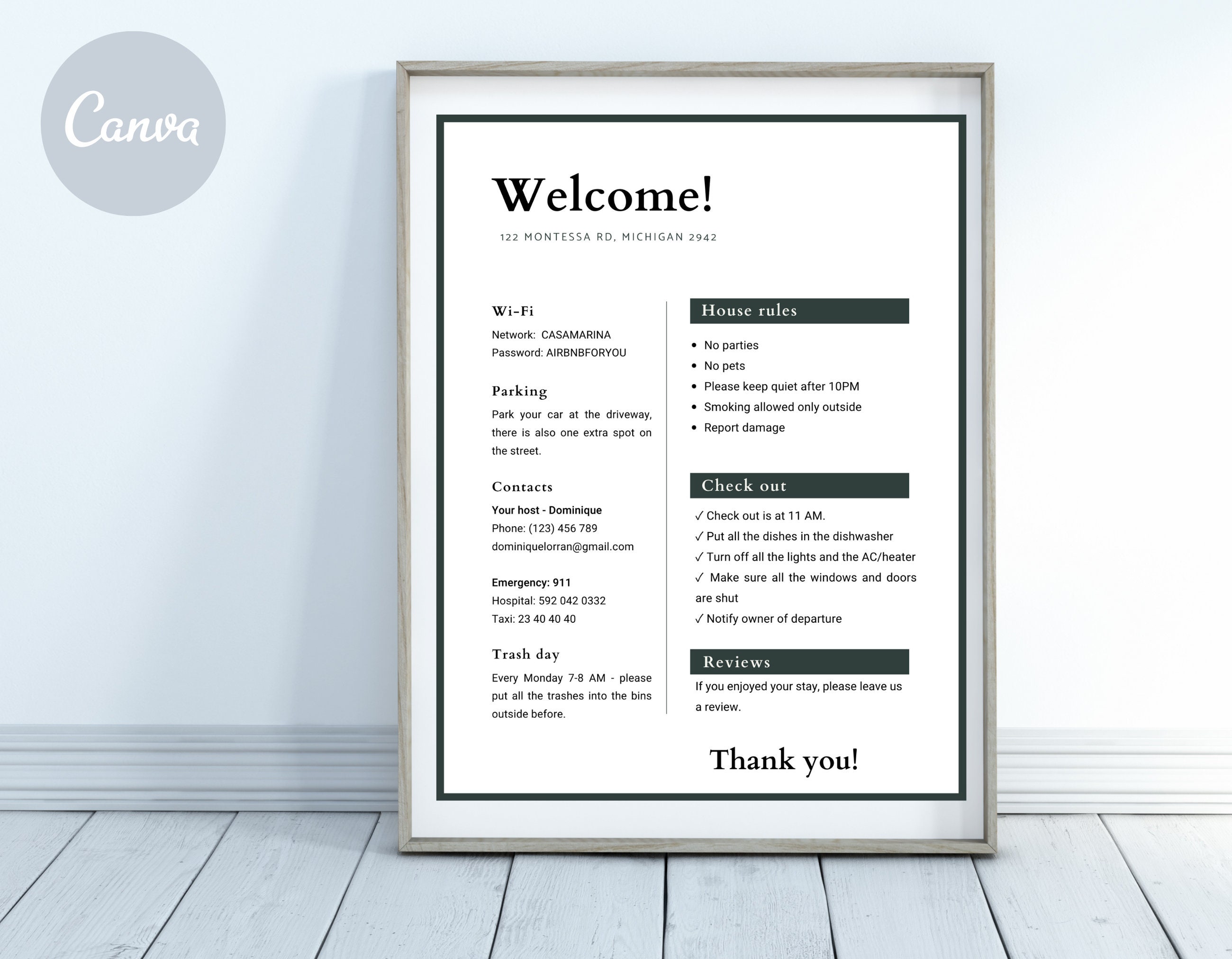 Welcome Poster Template Editable Digital Download - Etsy
