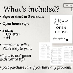 Open House Sing in Sheets, Template for Open House Sign, Realtor Flyer ...