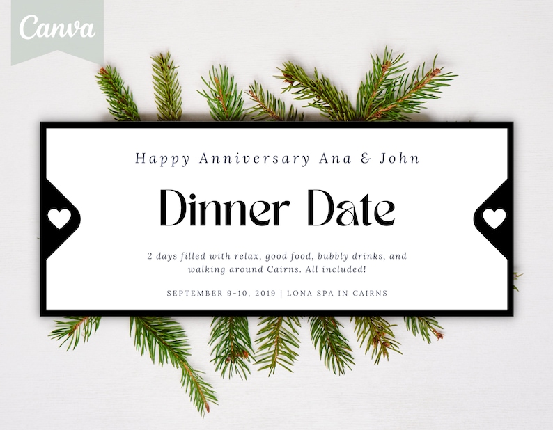 Birthday Dinner Date Invitation INSTANT DOWNLOAD EDITABLE - Etsy
