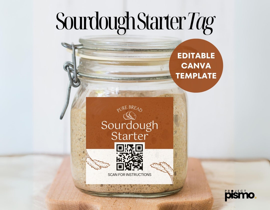 Sourdough Starter Tag, Sourdough Bread Tag, Bakery Label, Home Bakery ...