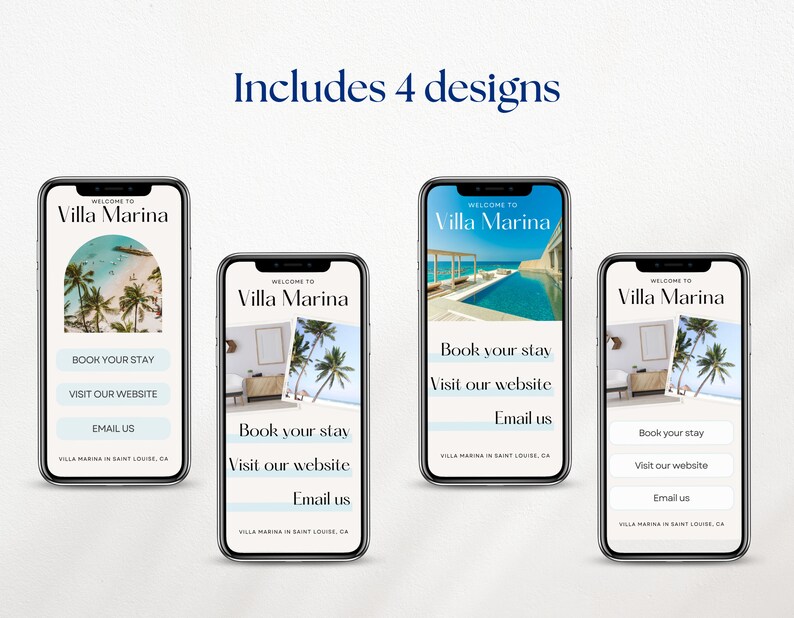 Instagram Link in Bio Page for Airbnb Canva Template Ocean - Etsy