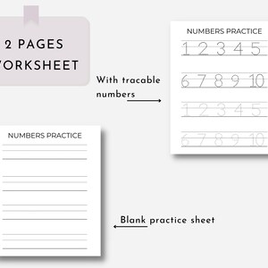 Printable 0-10 My Numbers Tracing Page, Preschool and Kindergarten ...