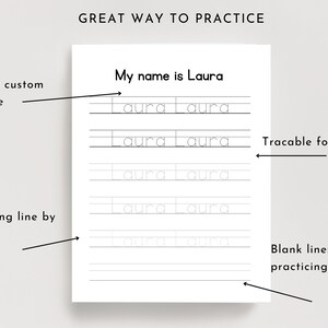 Name Trace Worksheet, Handwriting Practice, Printable for Pre Schoolers ...