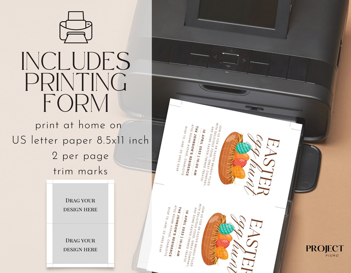 Editable Easter Egg Hunt Invitation Digital Canva Template - Etsy