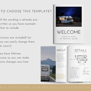 RV Rental Welcome Guidebook Template Motorhome Binder Camper - Etsy