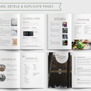 RV Rental Welcome Guidebook Template, Motorhome Binder, Camper Renters ...