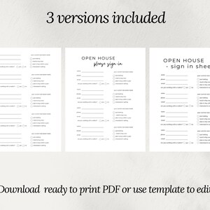 Open House Sing in Sheets, Template for Open House Sign, Realtor Flyer ...