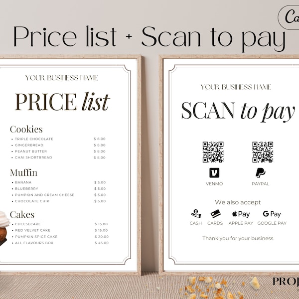 Bakery Price Tags - Etsy
