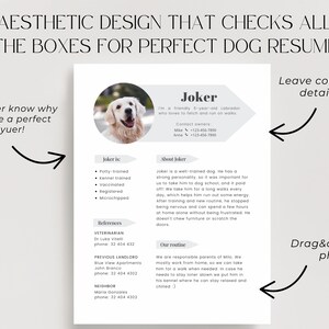 Pet Bio Resume, Renting Dog Profile, Foster Cat Bio, About My Pet ...