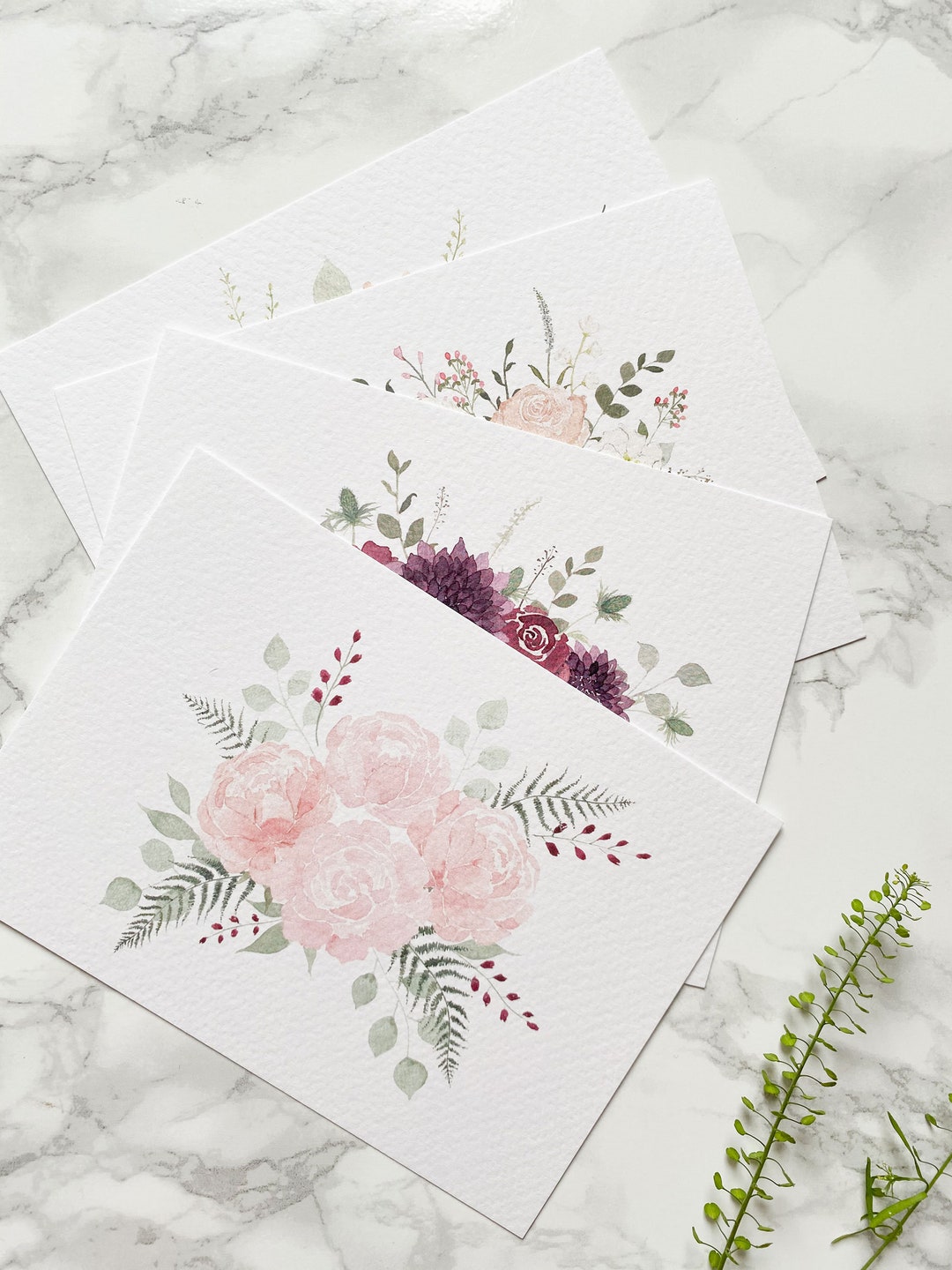 Floral Watercolour Postcards A6 size Pick and Mix Designs Flower Design ...
