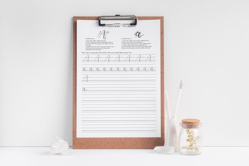 Printable Calligraphy Worksheets for Beginners - Dip Pen Calligraphy ...