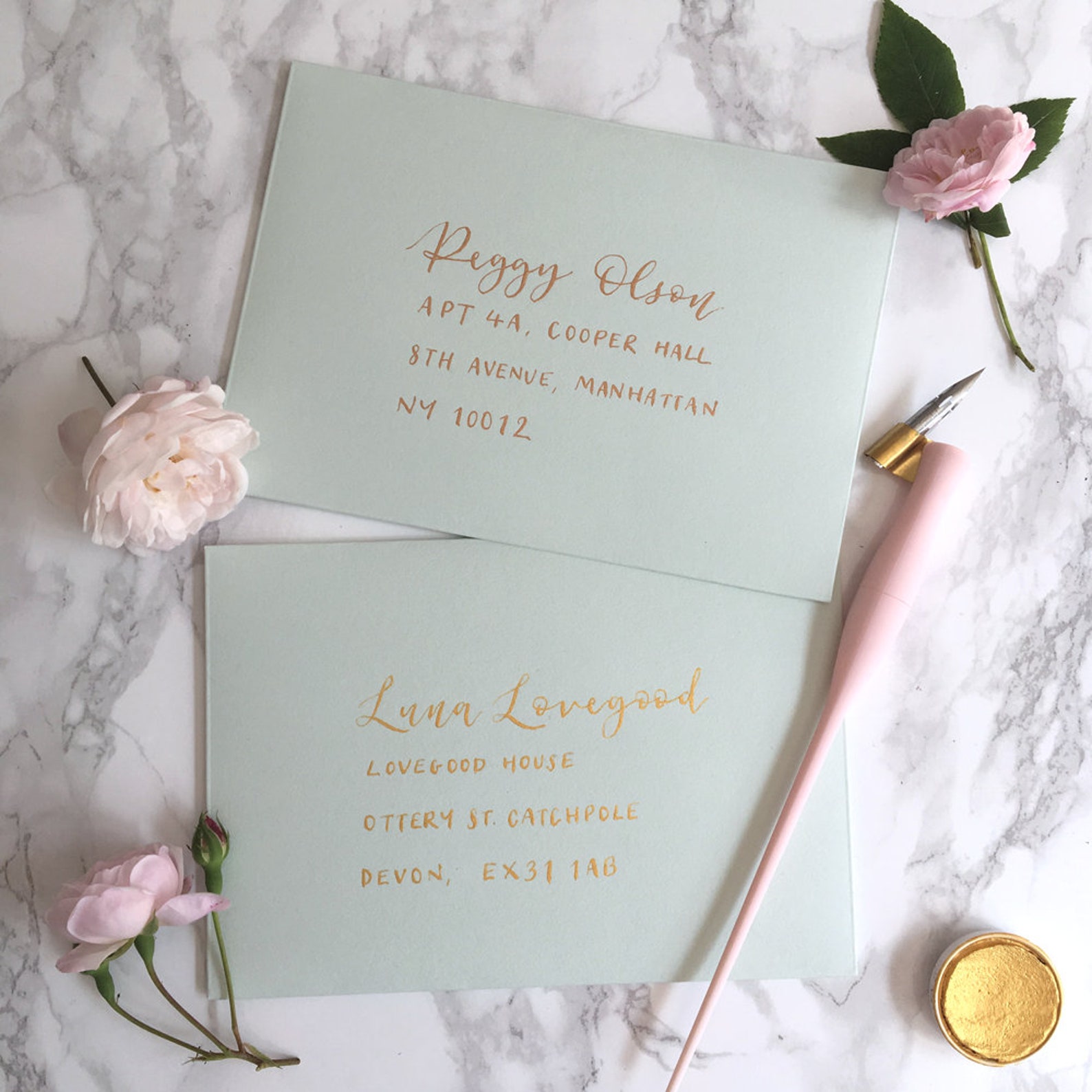 Calligraphy Envelope Addressing / C6 Envelopes / Choice of - Etsy UK