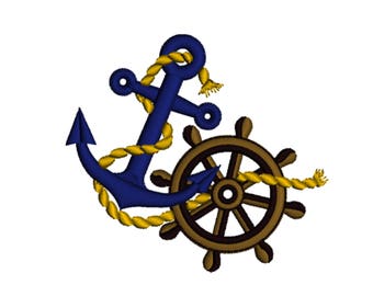 Marine embroidery | Etsy