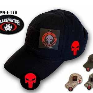 Operator Contractor Tactical Military Hat With BLACKWATER Rubber 3D ...