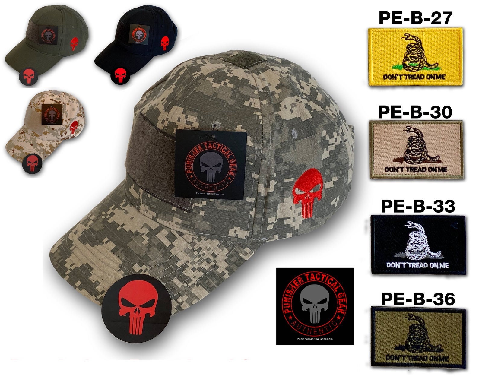 Tactical Operator Contractor Military Hat With Don't Tread on Me ...