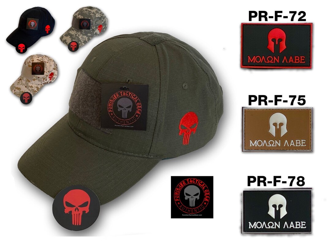 Operator Contractor Tactical Military Hat With Molon Labe Rubber 3D ...