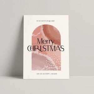 Printable Merry Christmas Card Digital Download Minimal - Etsy
