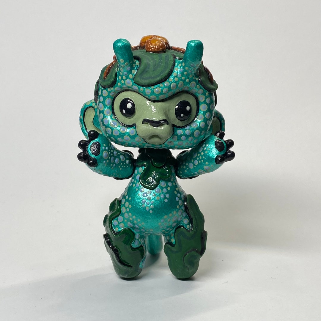 Beetle Bug Monkey Handmade Art Doll, Art Toy on Rubber and Hand Painted ...