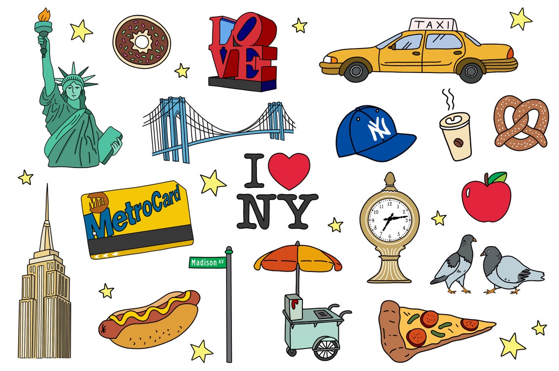 New York City Card I Heart NY Big Apple Handmade | Etsy