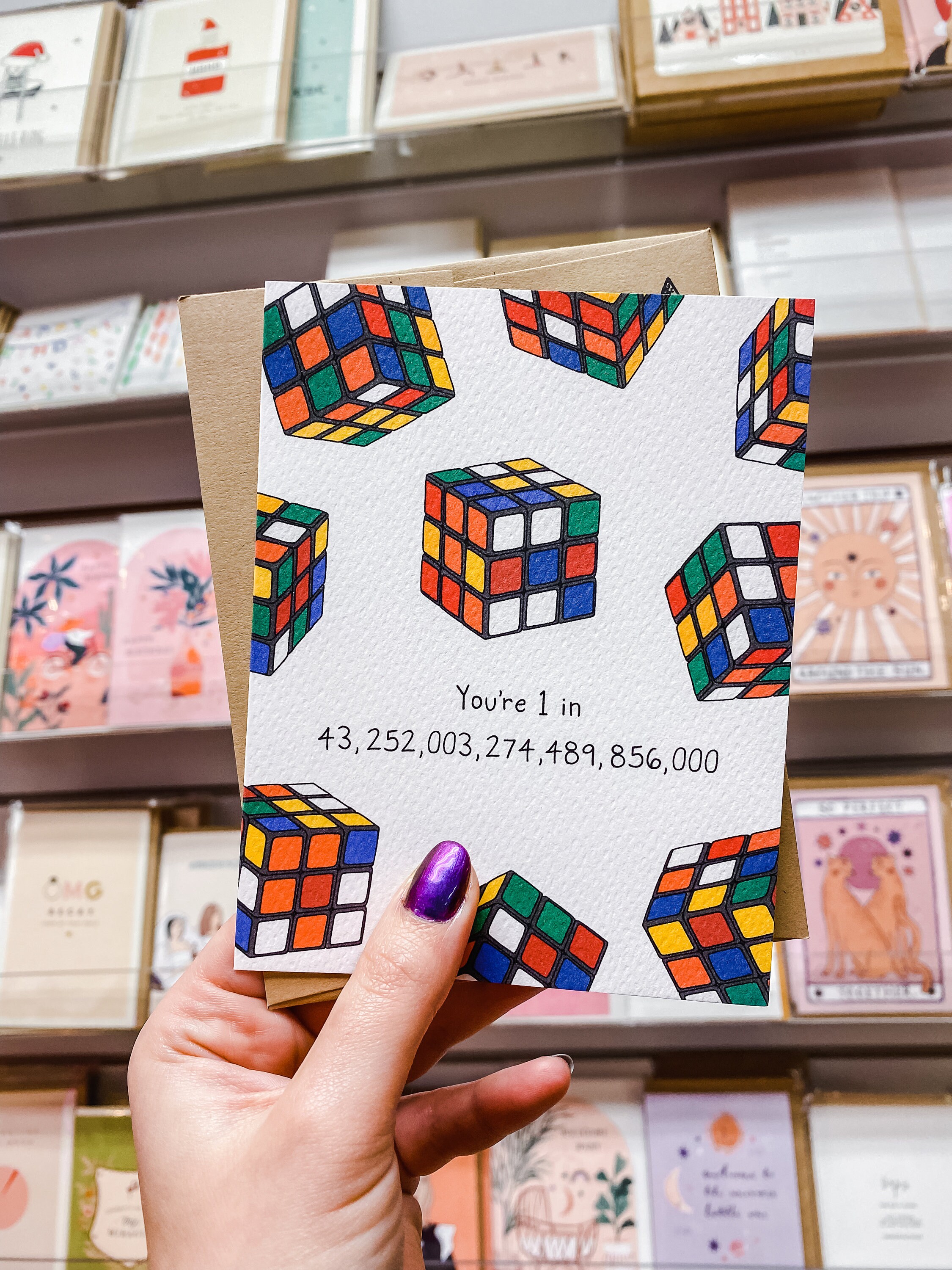 Rubik's Cube Card Birthday Card Anniversary Card - Etsy