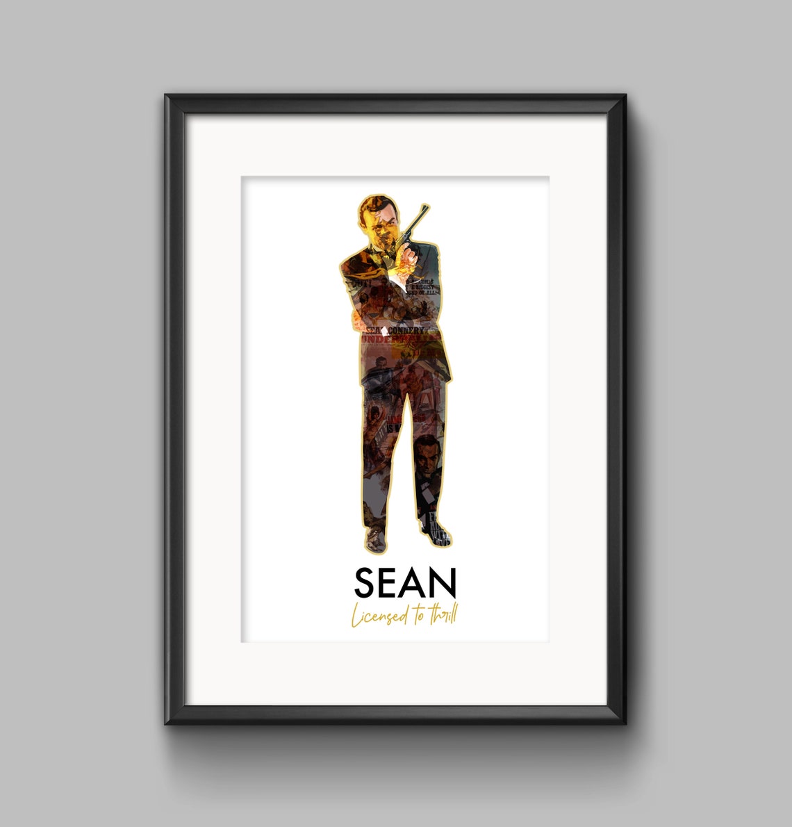 Personalised James Bond Poster Licensed to Thrill Print - Etsy