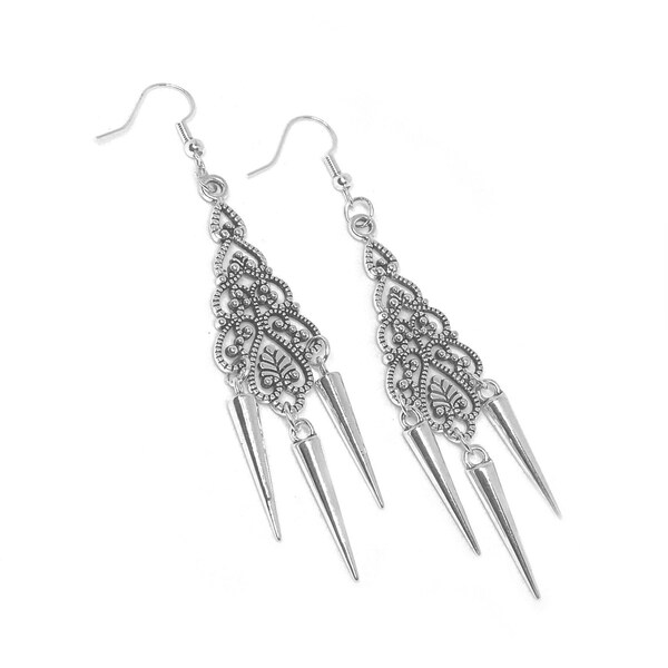 Goth Dangle Earrings - Etsy