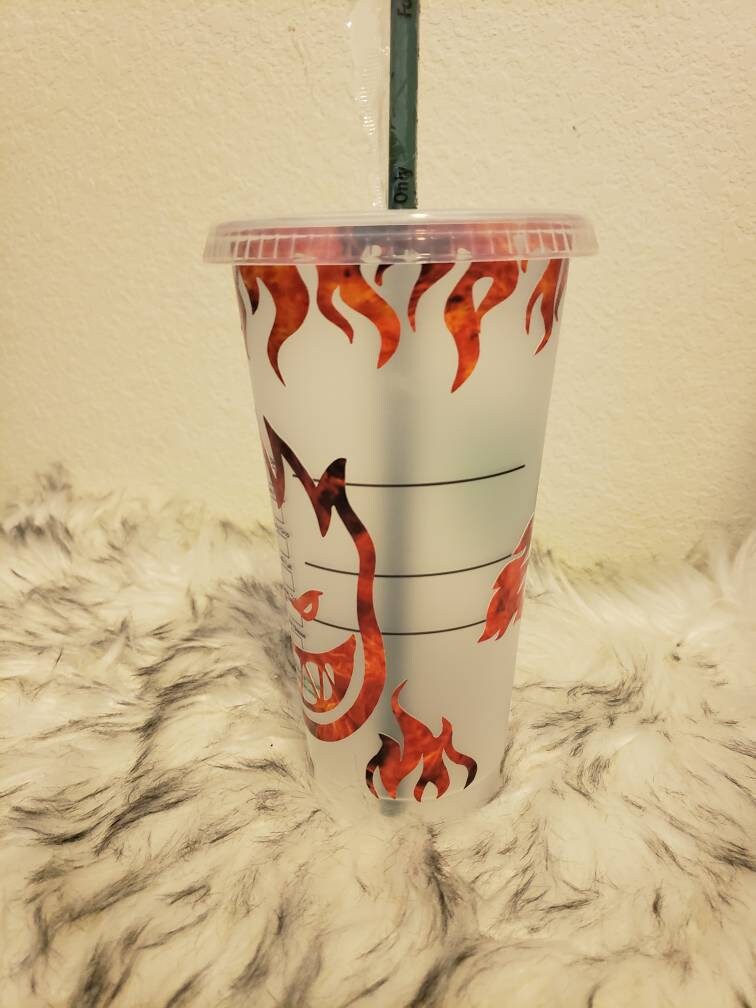 Starbucks Flames Cup Starbucks Gifts Personalized Starbucks Cups - Etsy