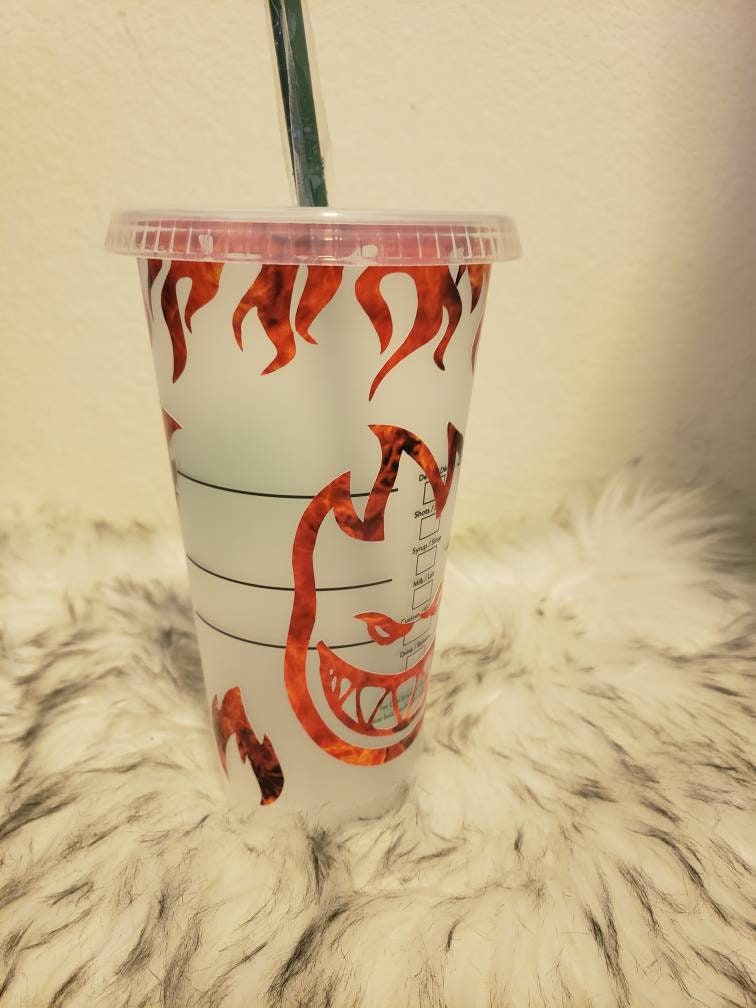 Starbucks Flames Cup Starbucks Gifts Personalized Starbucks Cups - Etsy