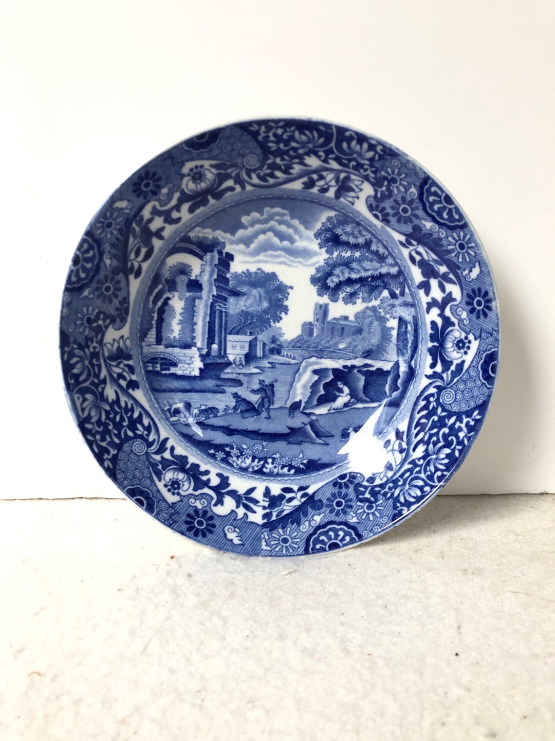 Spode Blue Italian Dessert Dish. Early With an Impressed Mark. - Etsy