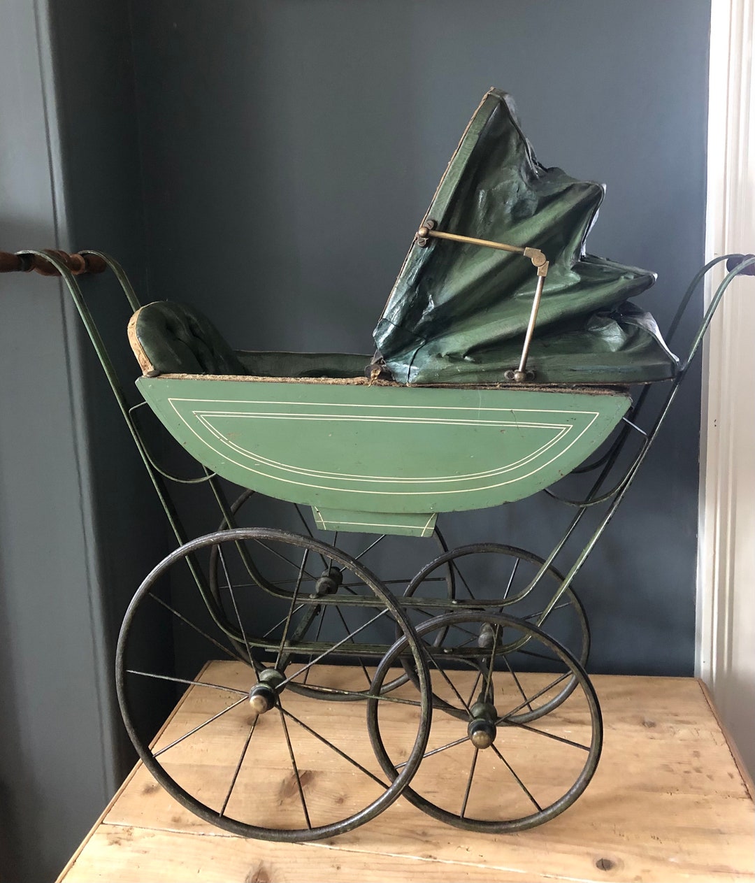 Genuine Victorian Dolls Pram. Date 1887. Made Simpson Fawcett of Leeds ...
