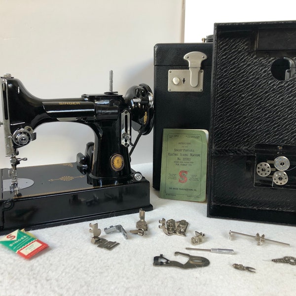 Singer Featherweight 221 Sewing Machine - Etsy