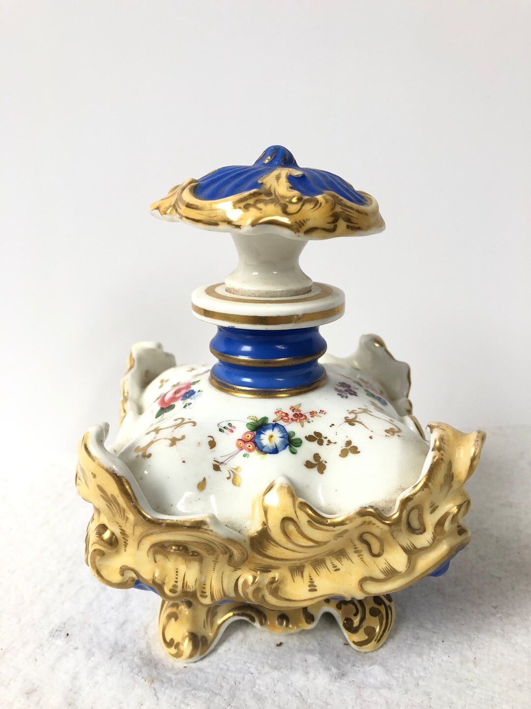 A Porcelain Perfume or Apothecary Bottle With Stopper. Victorian - Etsy