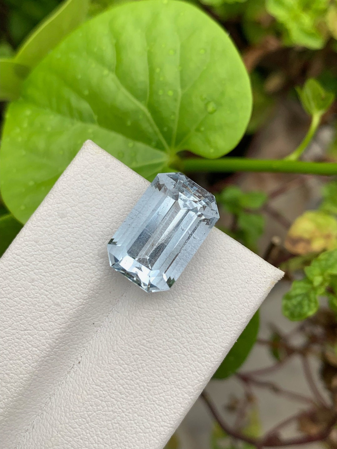 Emerald Cut Santa Maria Aquamarine Cut Stone, Aquamarine Blue Gemstone ...
