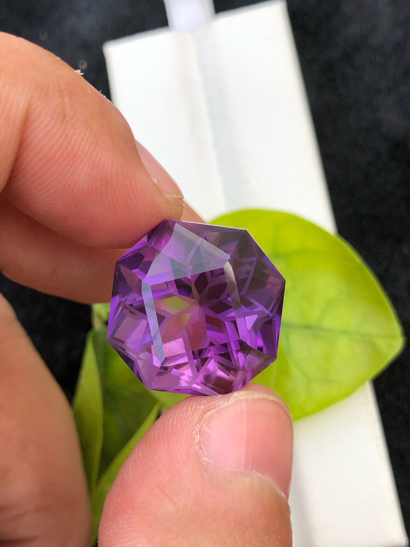 Deep Purple Color Amethyst Cut Gemstone, Faceted Amethyst Loose ...