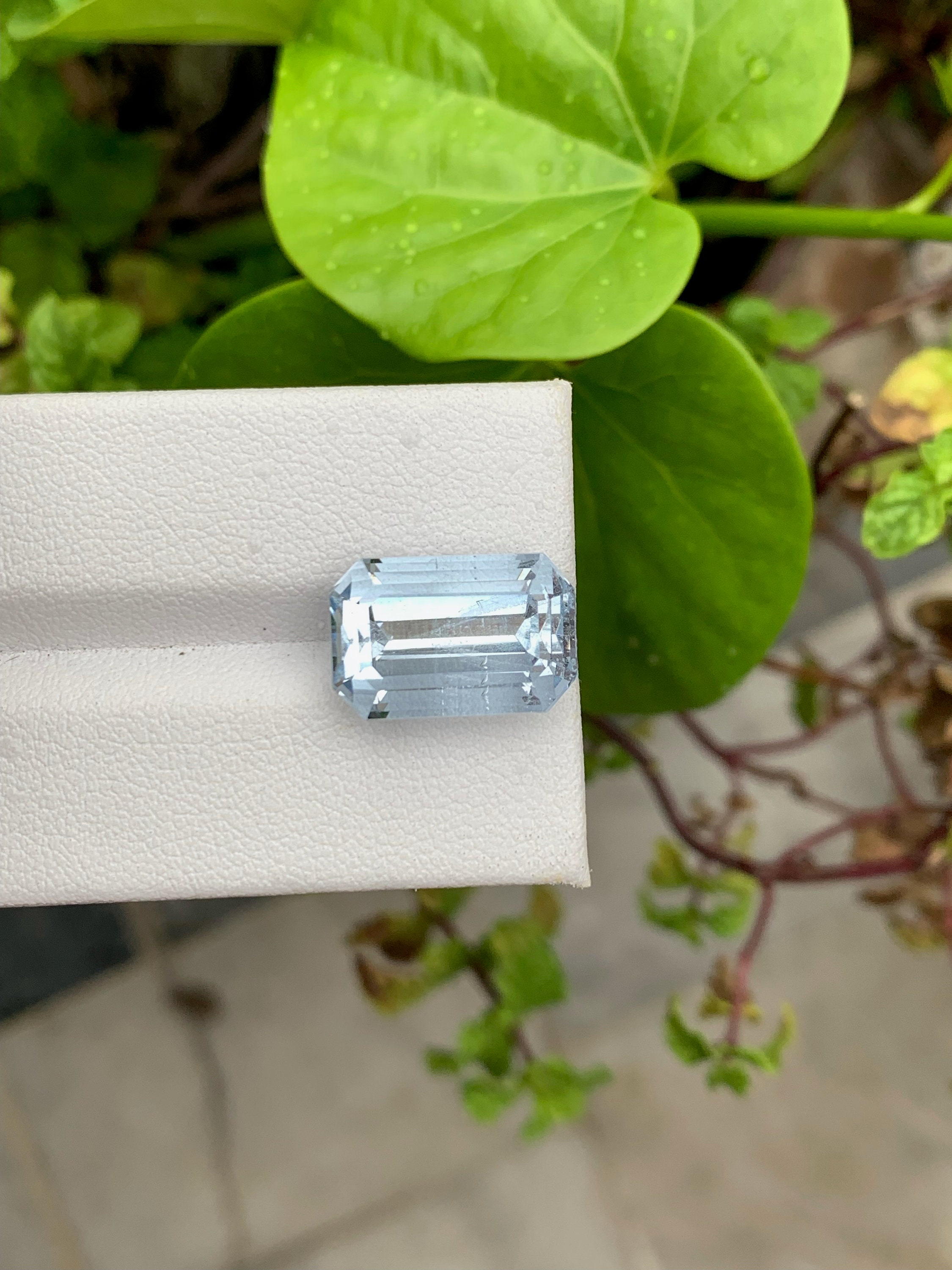 Emerald Cut Santa Maria Aquamarine Cut Stone Aquamarine Blue - Etsy