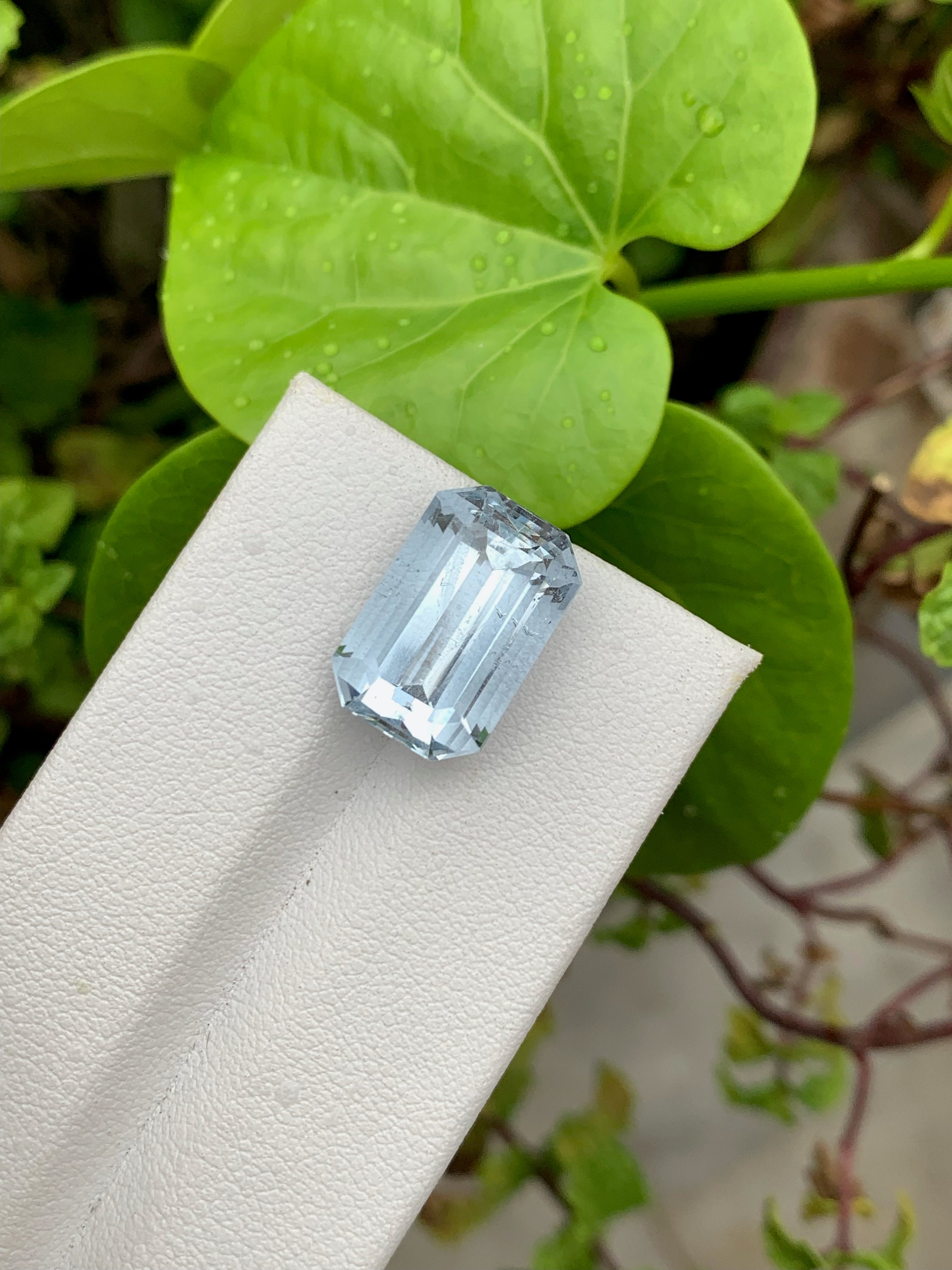 Emerald Cut Santa Maria Aquamarine Cut Stone Aquamarine Blue - Etsy