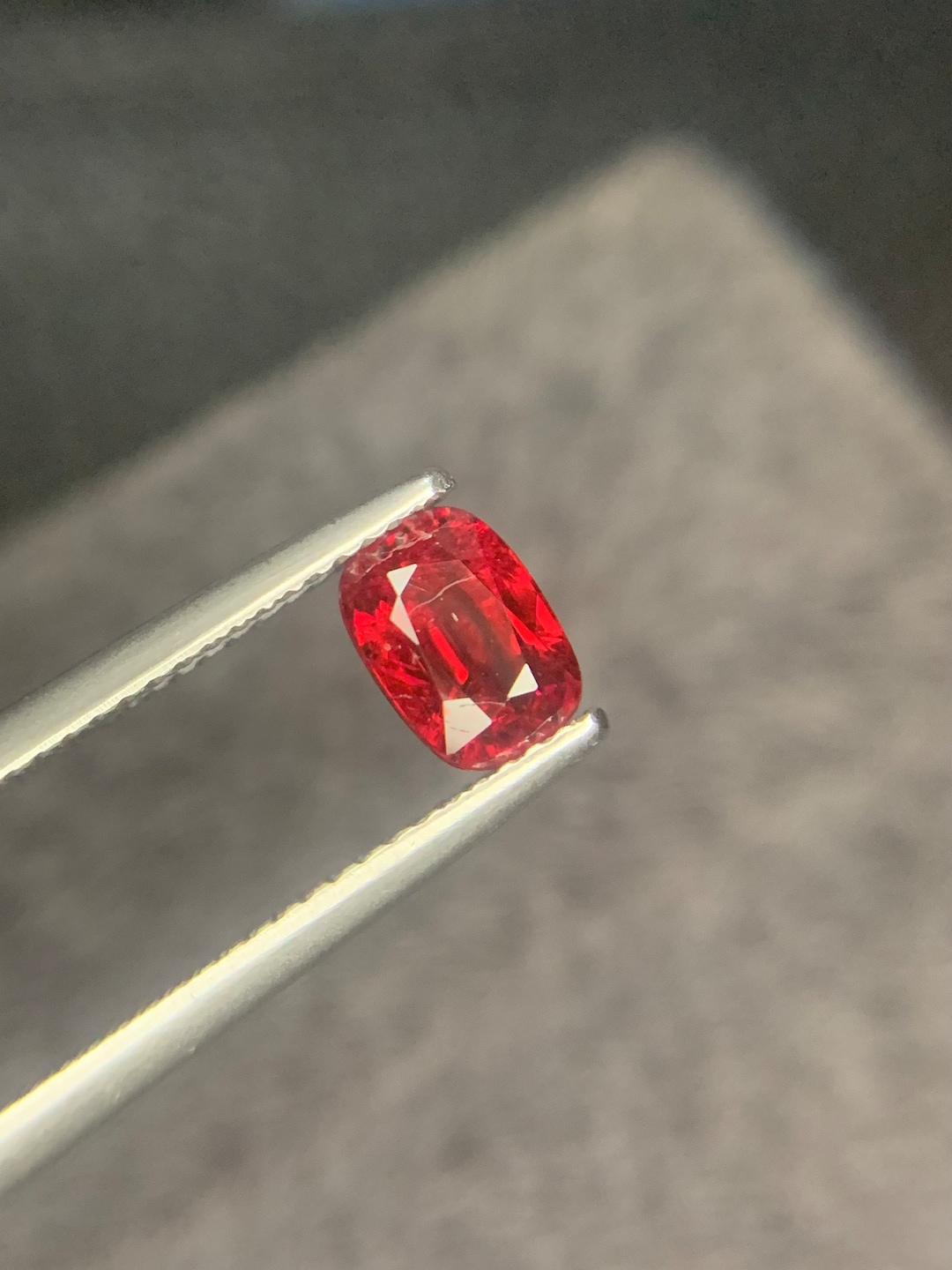 Pigeon Blood Red Ruby Loose Stone, Faceted Cushion Shape Gemstone Loose ...