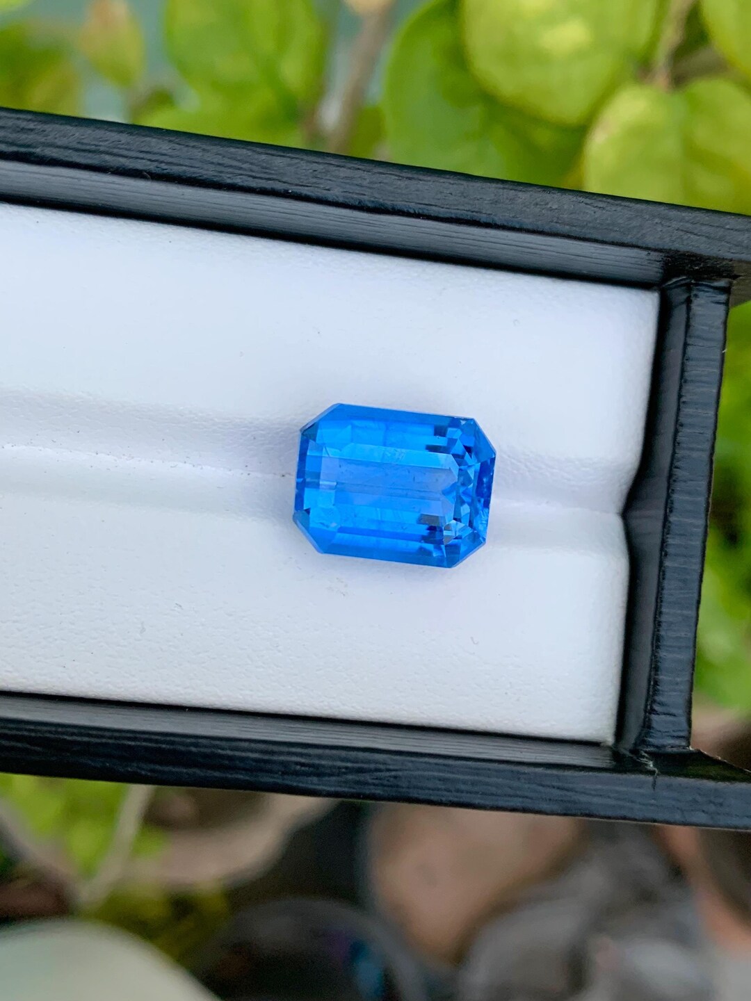 Santa Maria Color Aquamarine Beryl Gemstone, Emerald Cut Aquamarine ...
