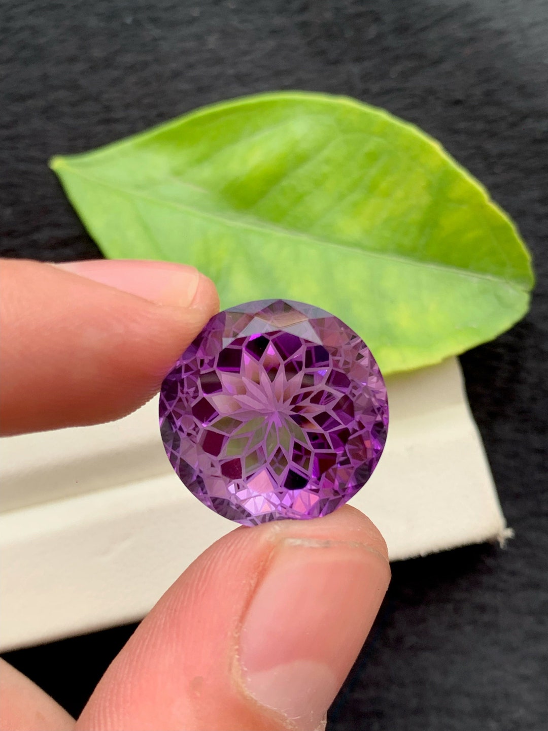 Amethyst Gemstone , Top Grade Natural Amethyst Fancy Cut Round ...