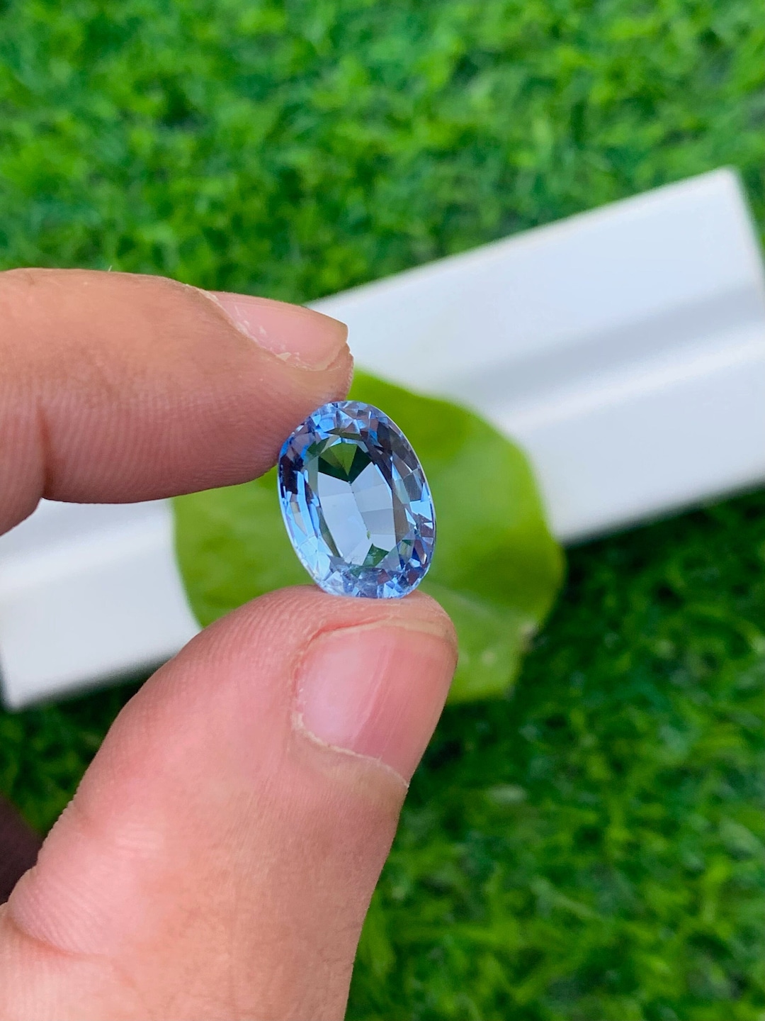 Santa Maria Aquamarine Gemstone: 5.25 CT Deep Blue Oval Cut Stone - Etsy