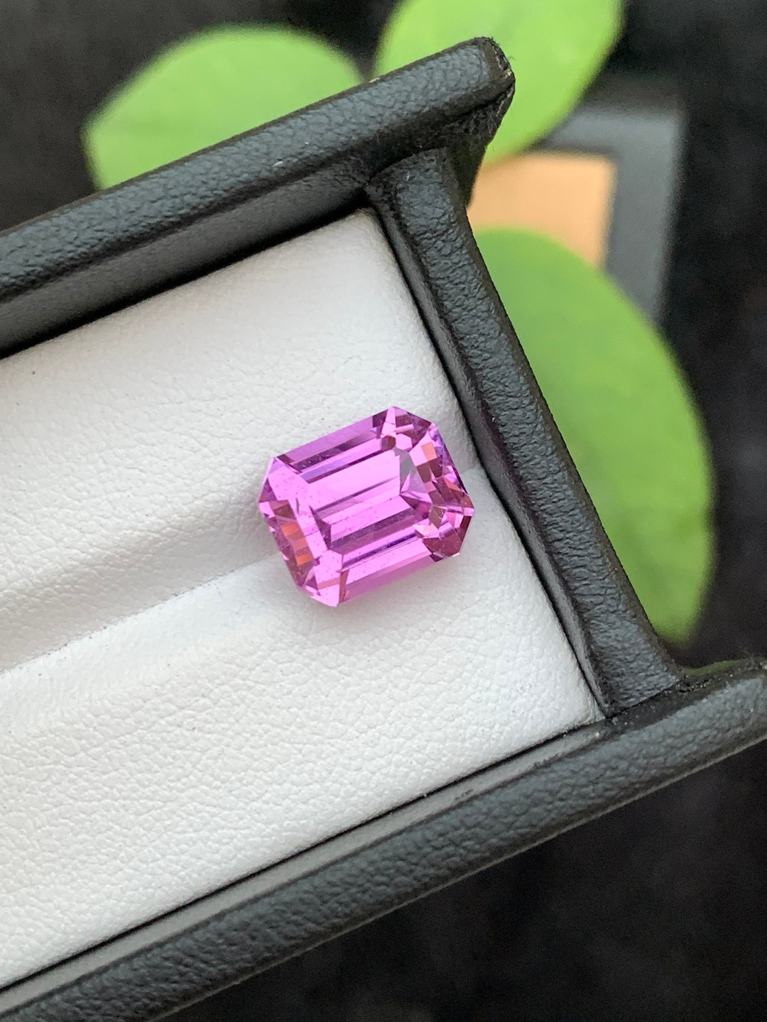Deep Pink Kunzite Stone, Available for Sale, VSS Clarity, Emerald Cut ...